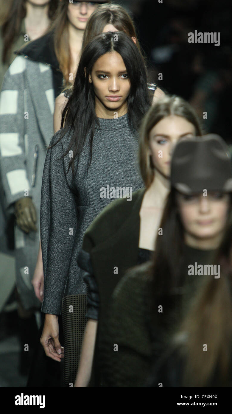 Unique Runway AW 2012/13 during London Fashion week at Topshop Show ...