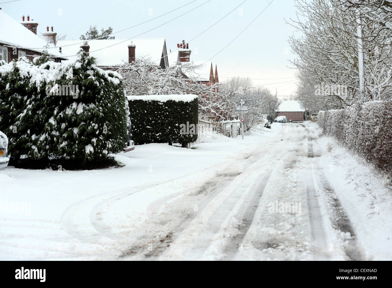 Winter scenes at Ripe, east Sussex Stock Photo - Alamy