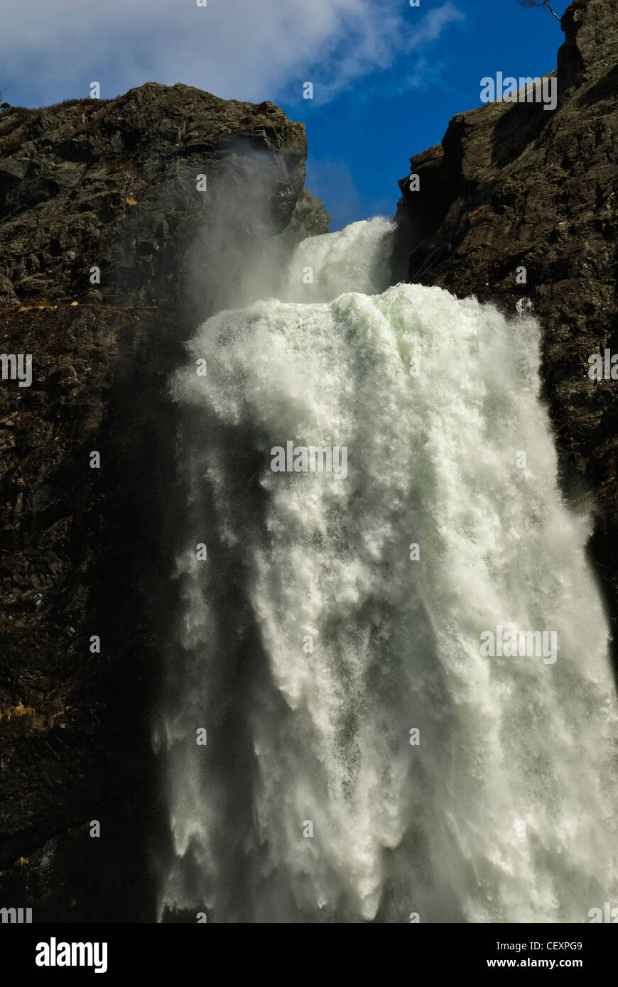 Månafossen. The most majestic waterfall in Rogaland county, Norway ...