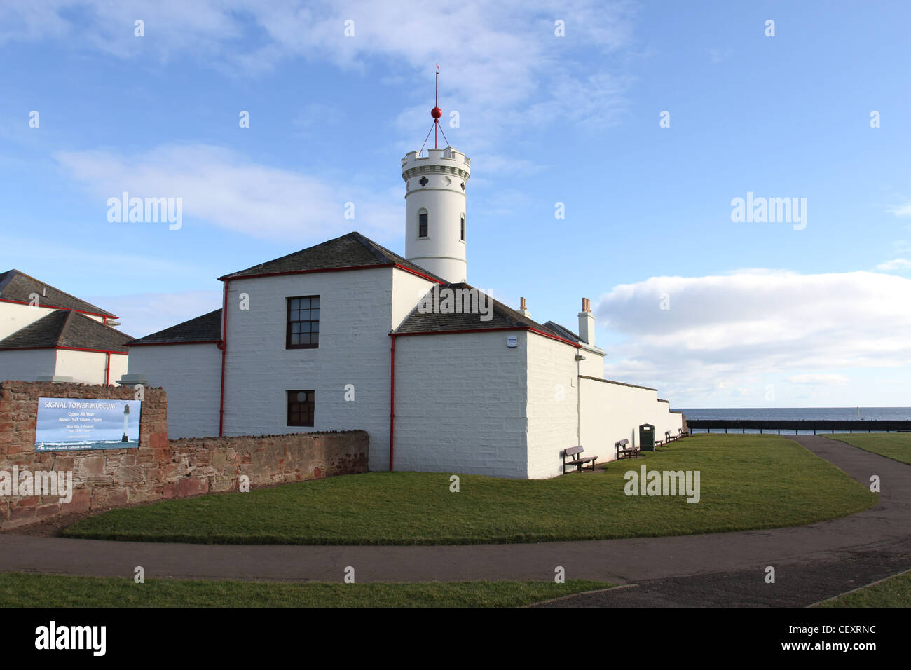 Signal Tower Museum Arbroath Scotland February 2012 Stock Photo - Alamy