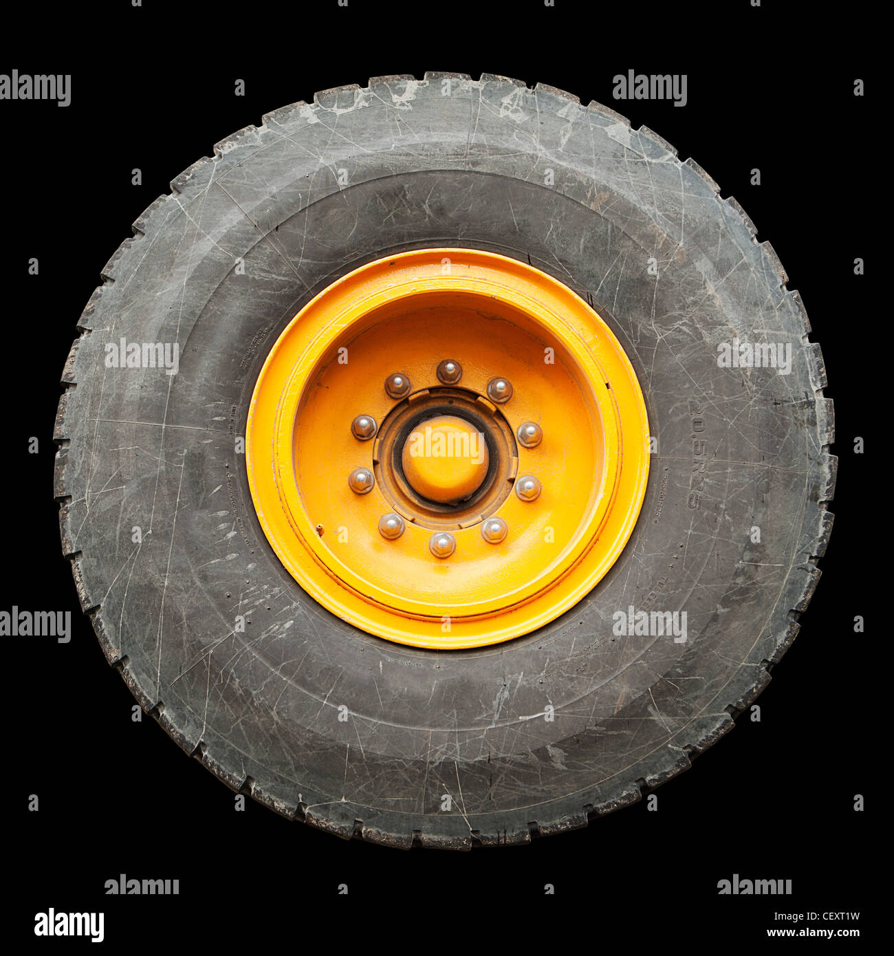 Isolated Truck Tire Stock Photo - Alamy