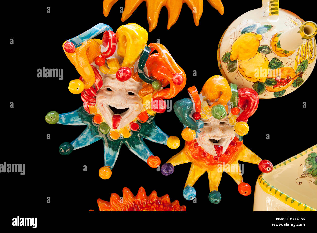 Ceramic Italian Clowns Stock Photo - Alamy