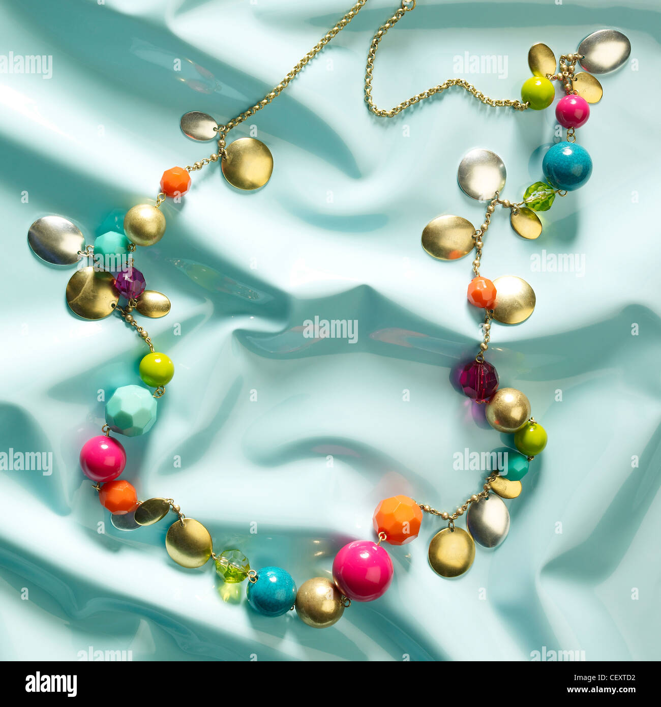 Beaded necklace colourful hi-res stock photography and images - Alamy