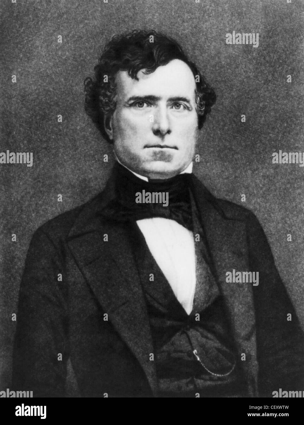 Vintage portrait of Franklin Pierce (1804 - 1869) - the 14th US ...