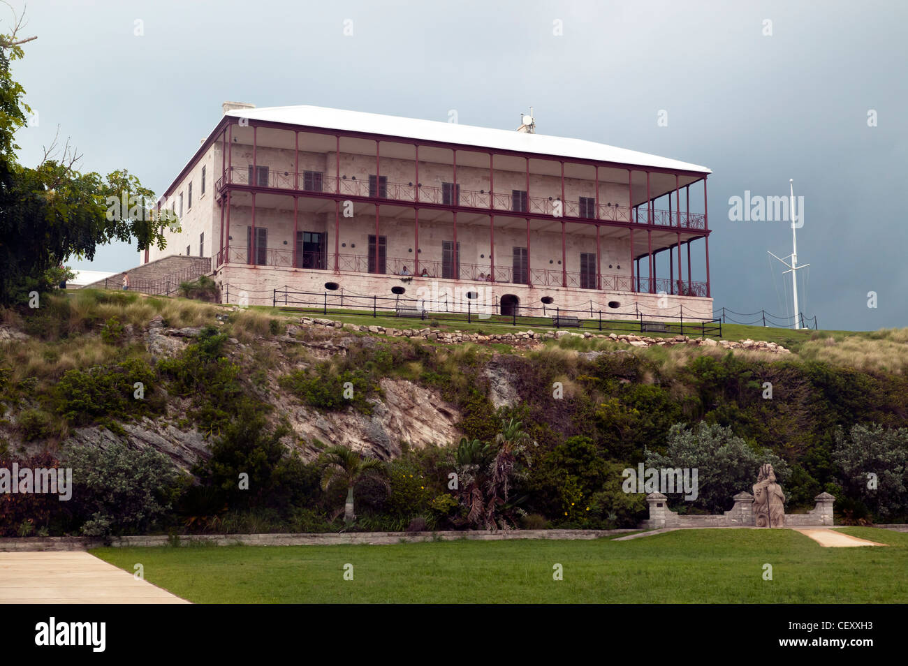 The Commissioners House, Royal Naval Dockyard, Bermuda Stock Photo - Alamy