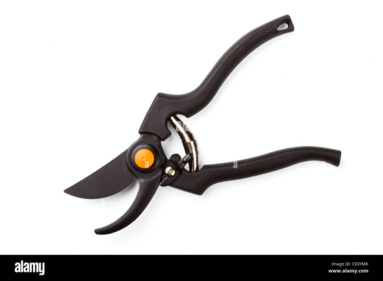 garden secateurs isolated on a white background Stock Photo - Alamy