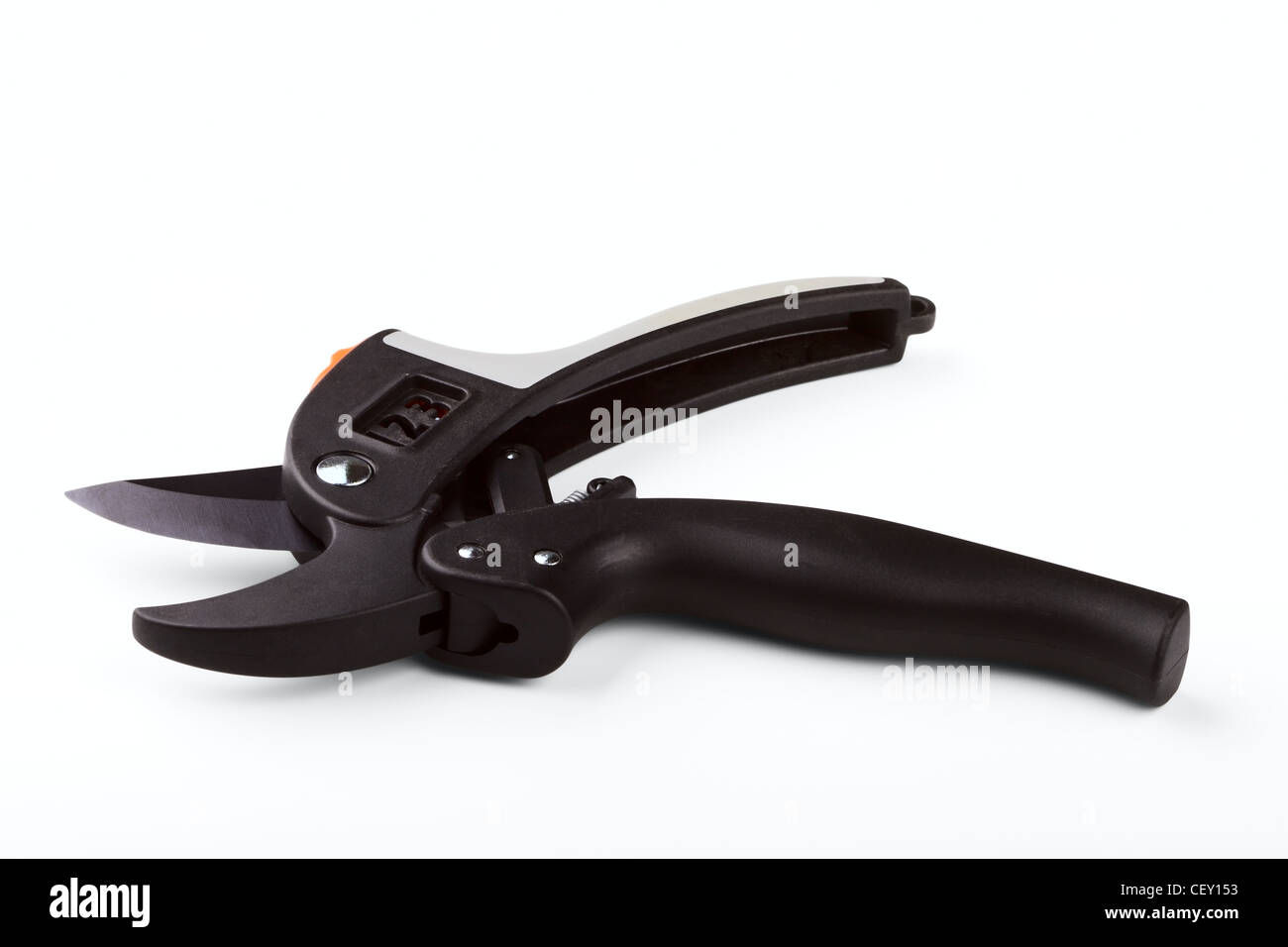 garden secateurs isolated on a white background Stock Photo - Alamy