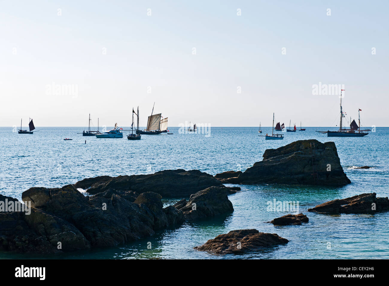 Looe, Luggers, Cornwall, Great Britain, UK Stock Photo - Alamy
