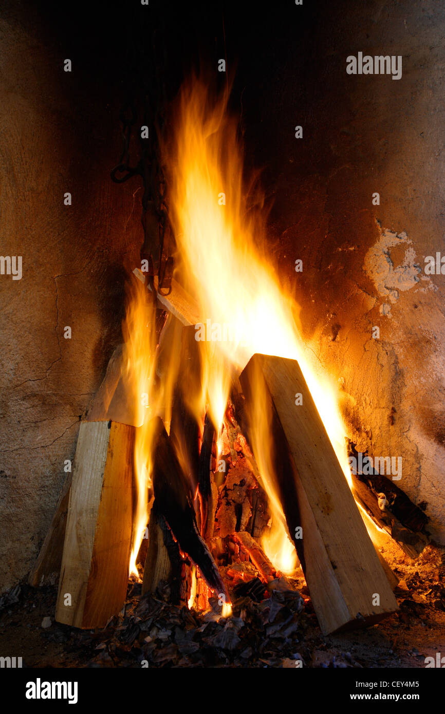 Fire of chimney hi-res stock photography and images - Alamy