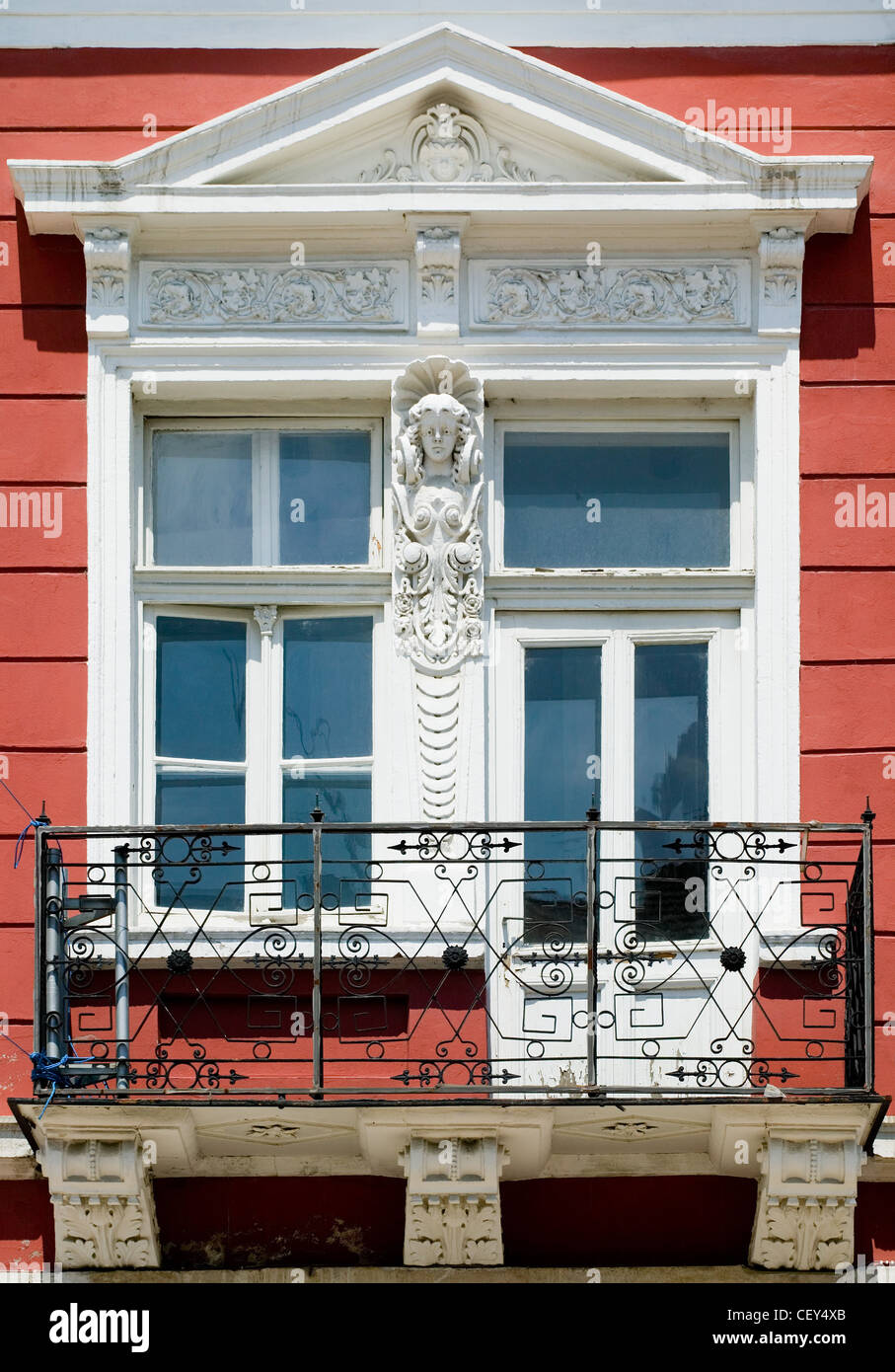 Architecture element from a building in Rousse, Bulgaria Stock Photo ...