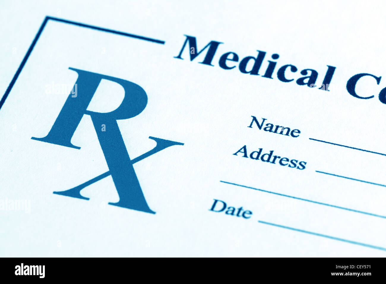 Rx prescription hi-res stock photography and images - Alamy