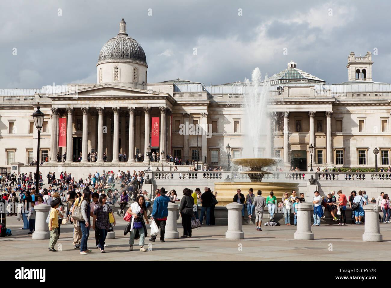 Trafalgar square station hi-res stock photography and images - Alamy