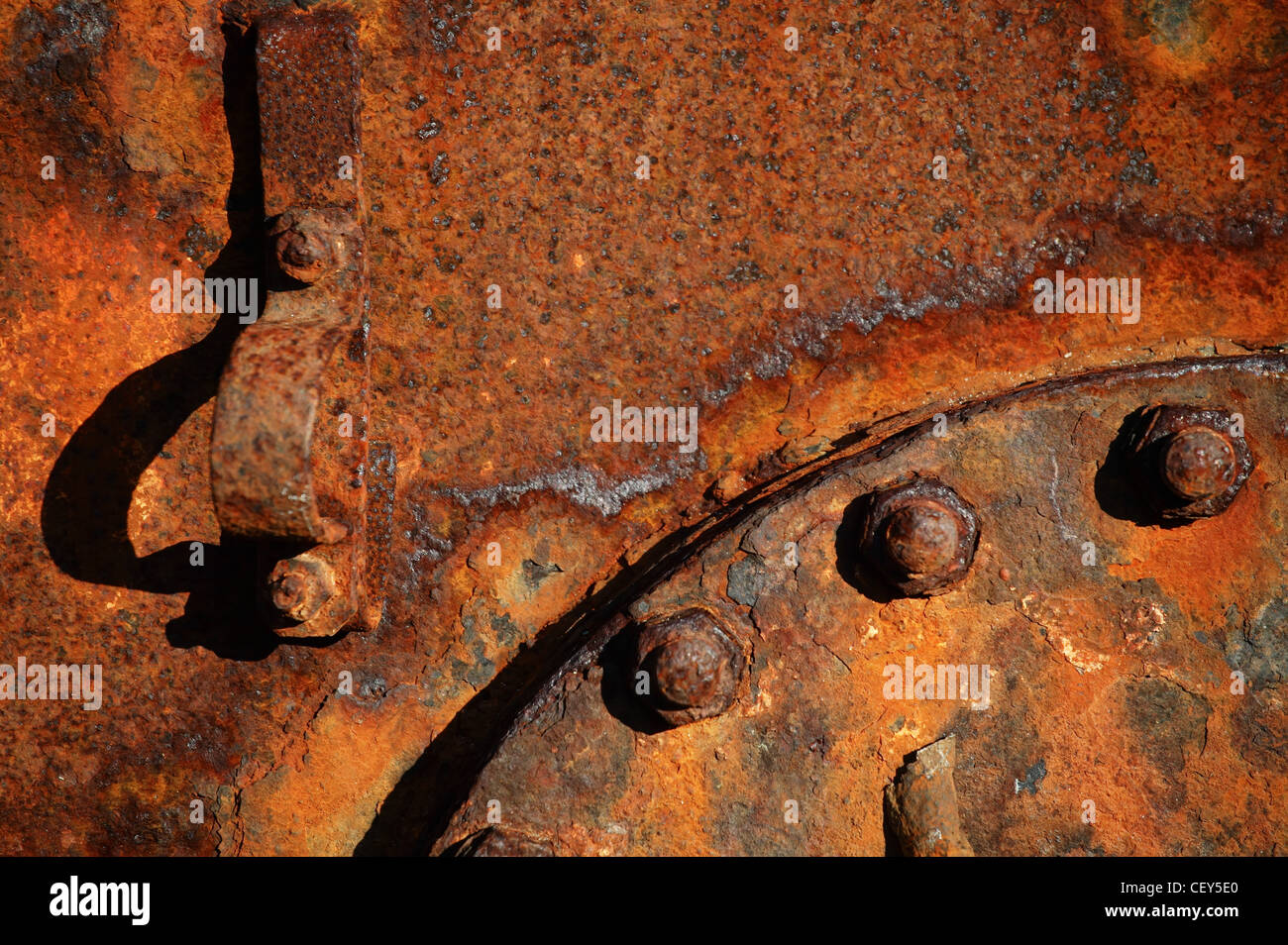 Rusty-colored steel details Stock Photo - Alamy