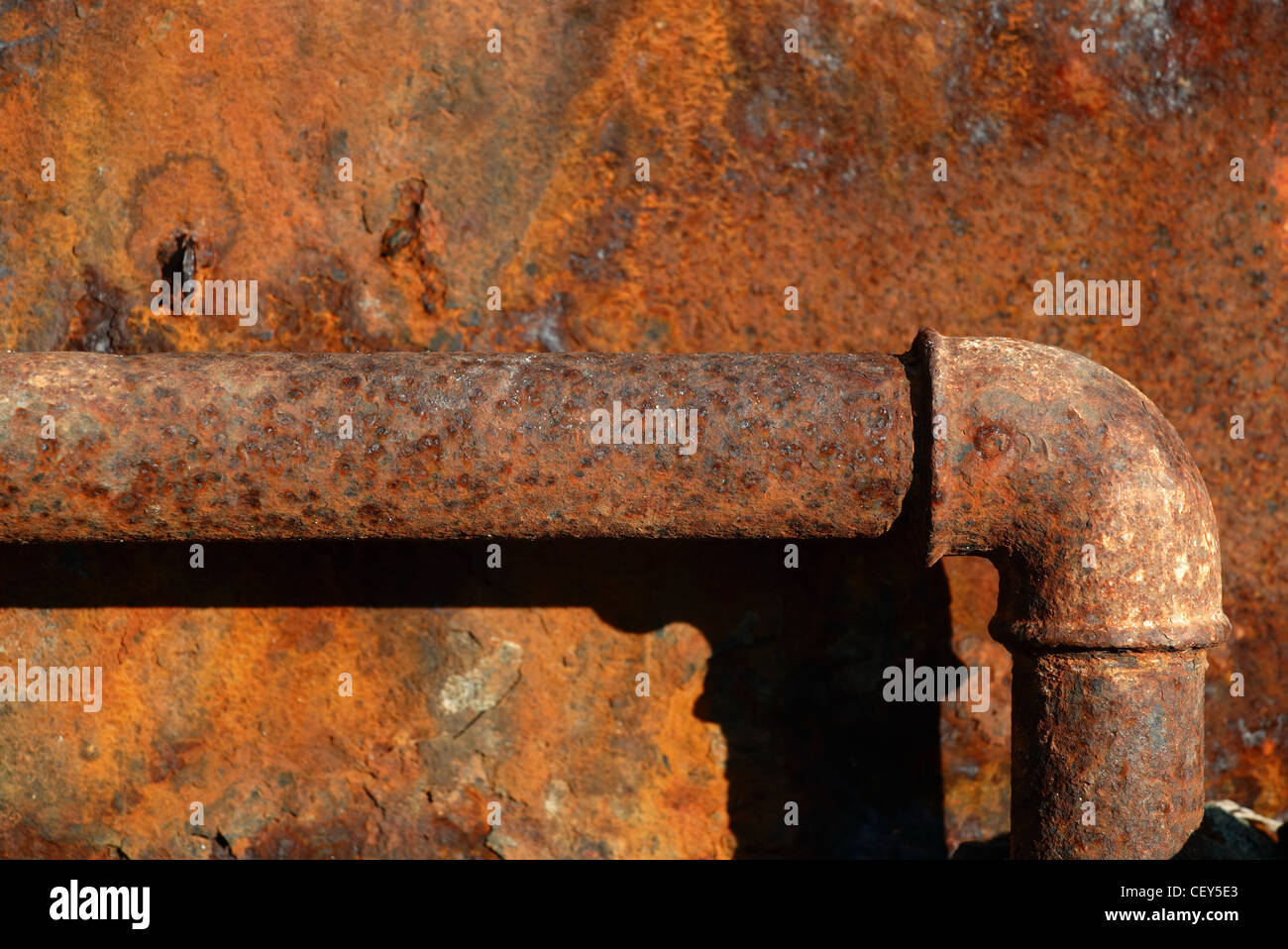 Rysty steel water-main pipe Stock Photo - Alamy