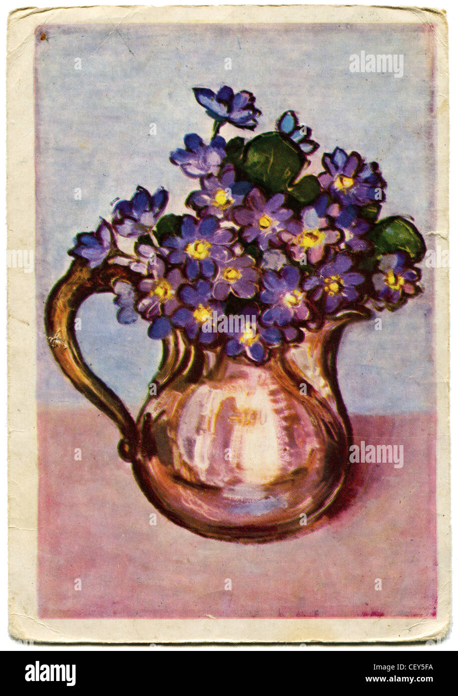 Hepatica - picture artist Monica Zeromski, Poland, 1962 Stock Photo - Alamy