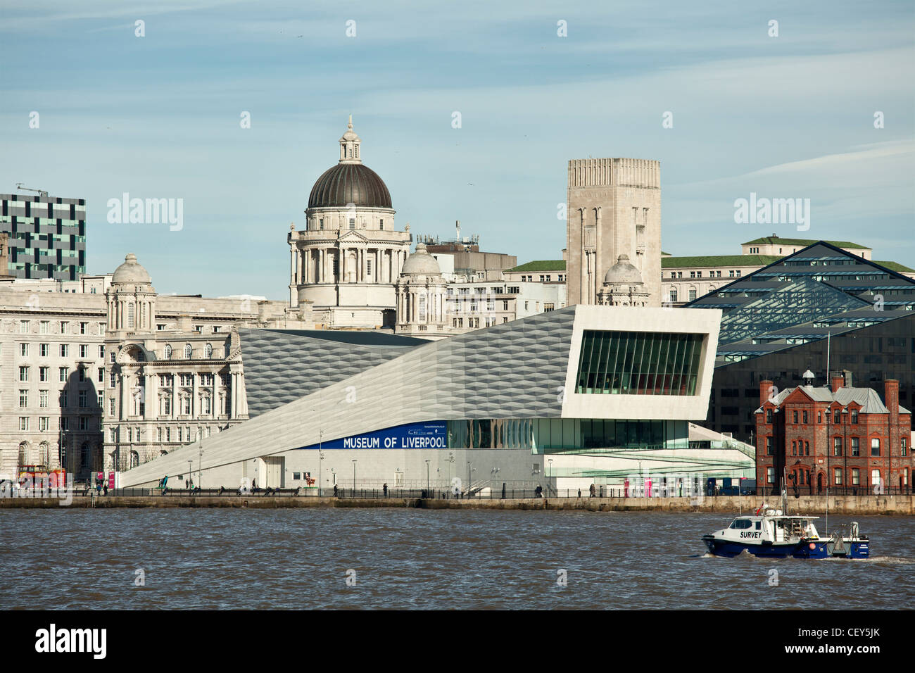 Liverpool Waterfront, with the Museum of Liverpool and other buildings ...