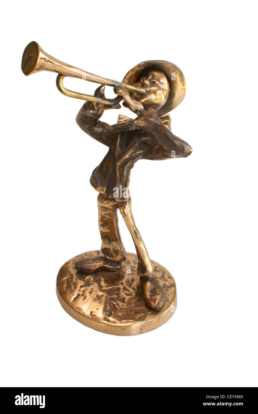 Trumpet playing statue hi-res stock photography and images - Alamy