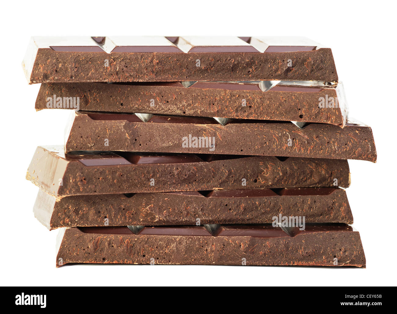 Bricks of tasty natural cocoa chocolate Stock Photo - Alamy