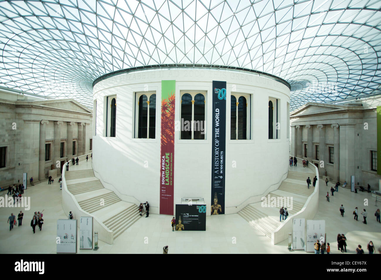 A view of the interior of the British Museum Stock Photo - Alamy