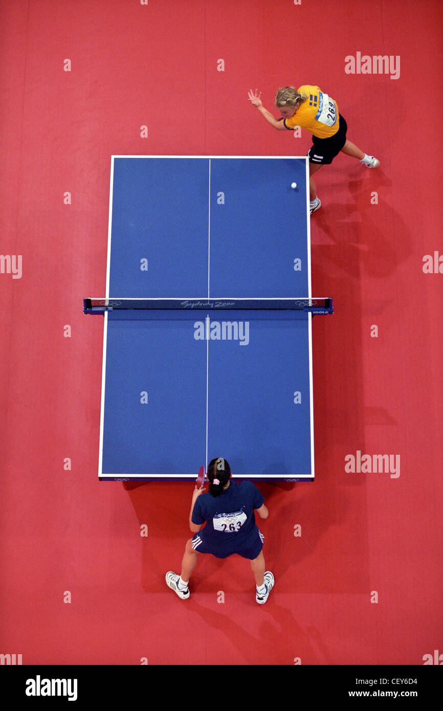 Women's Table Tennis action at the 2000 Olympic Summer Games Stock ...
