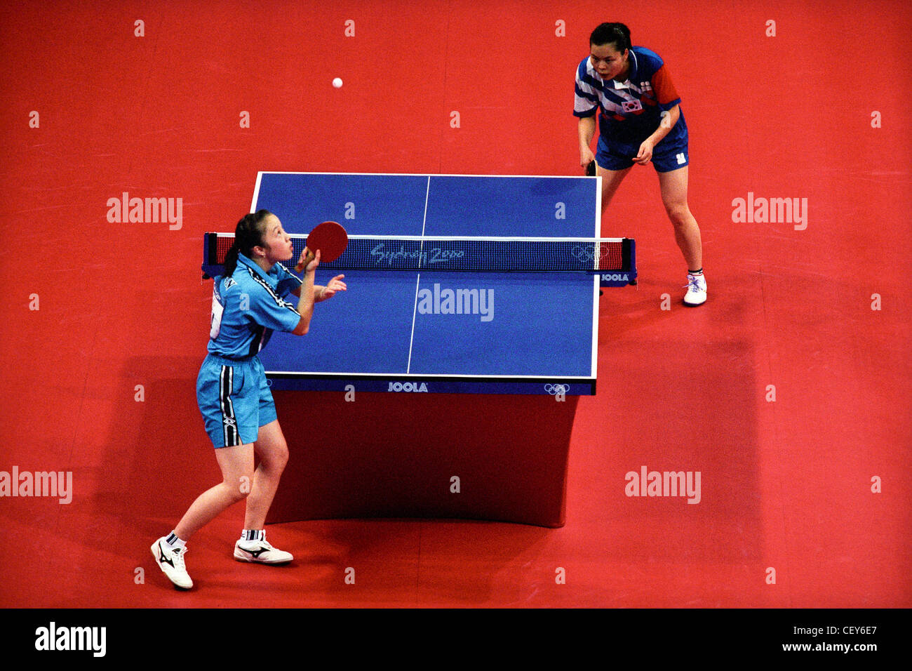 Women's Table Tennis action at the 2000 Olympic Summer Games Stock ...