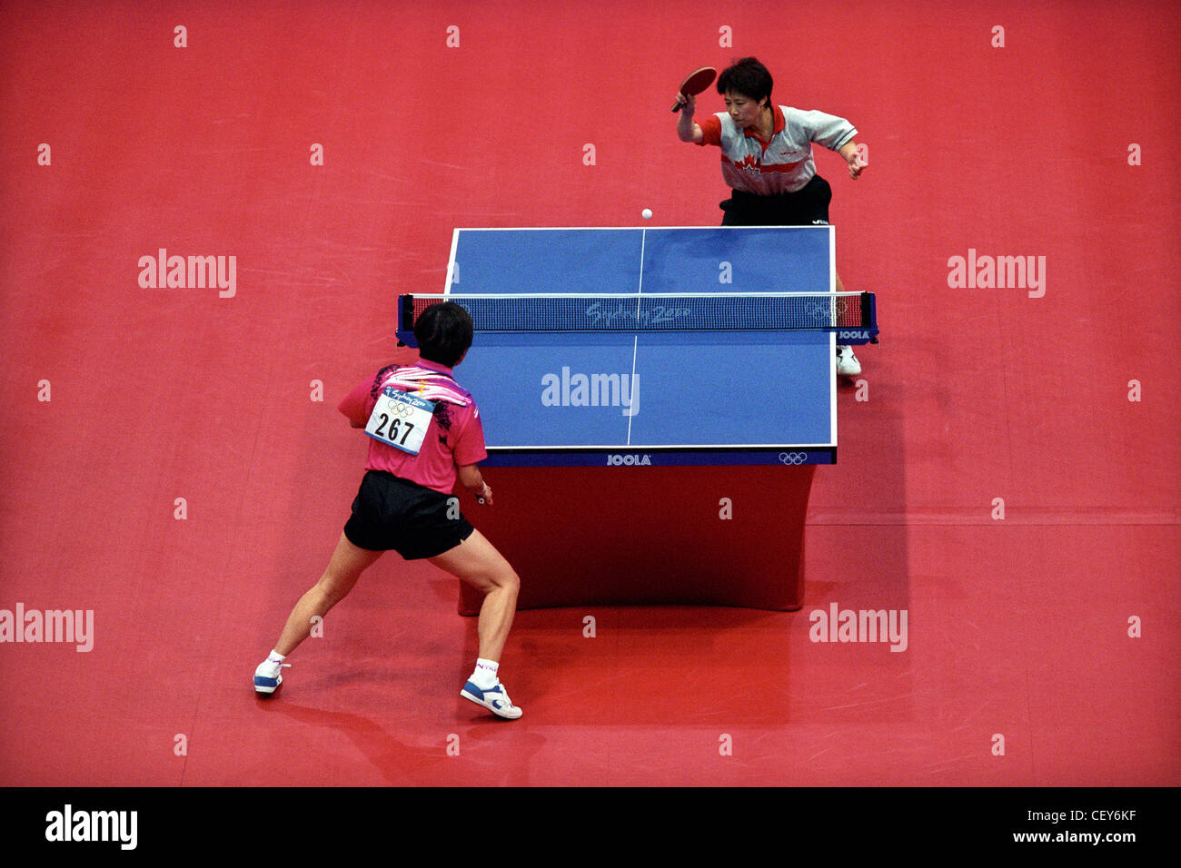 Women's Table Tennis action at the 2000 Olympic Summer Games Stock ...