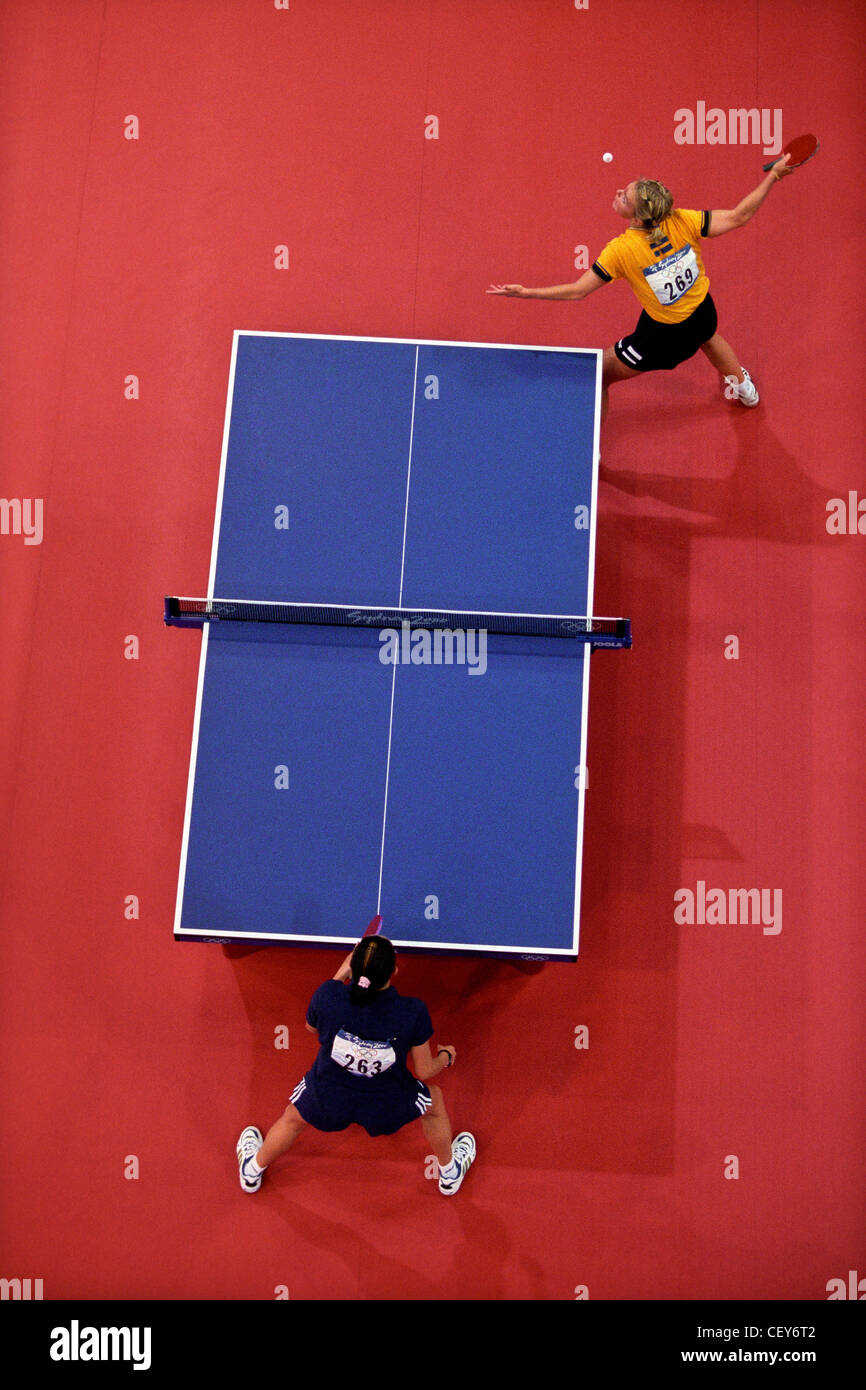 Women's Table Tennis action at the 2000 Olympic Summer Games Stock ...