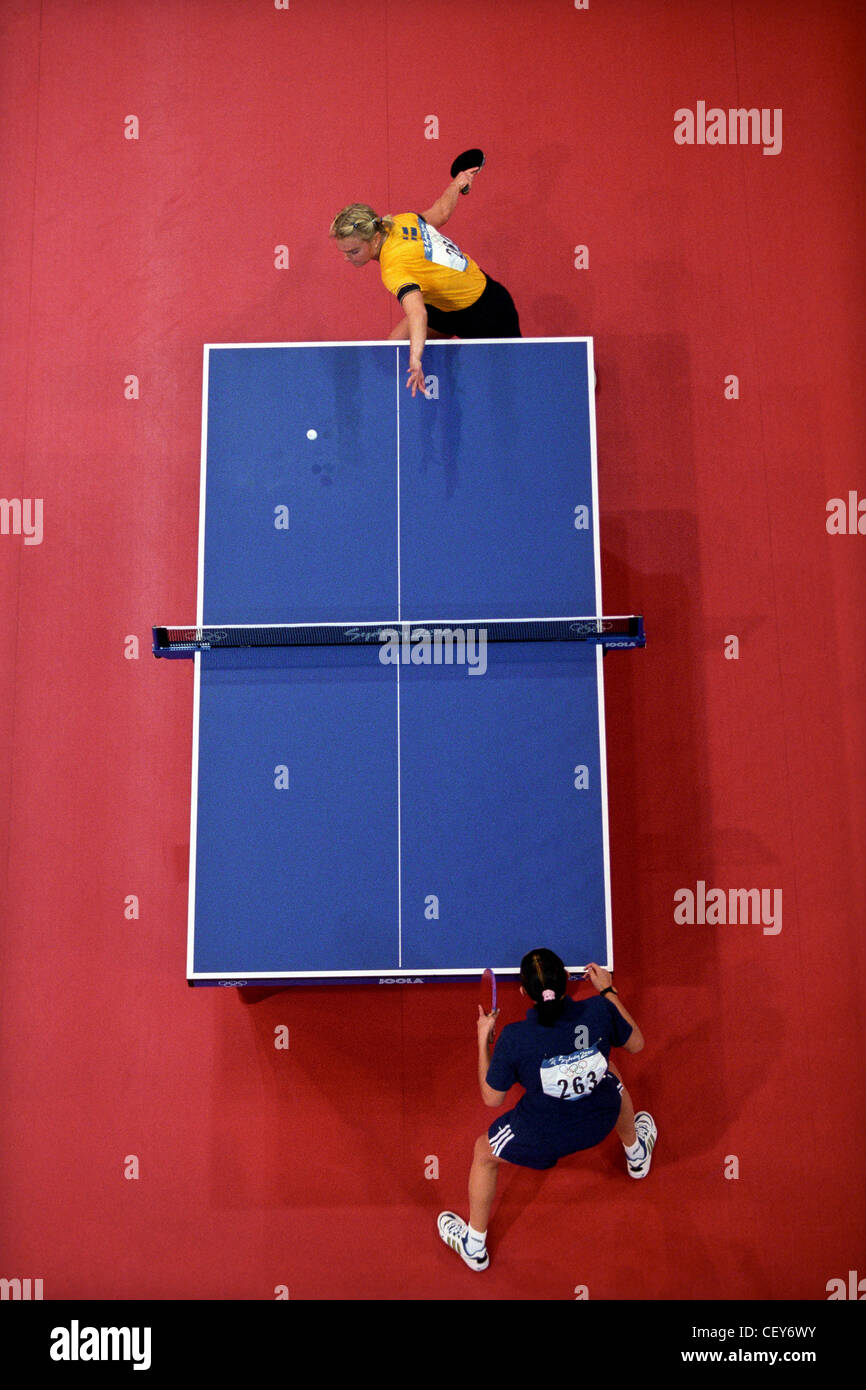 Women's Table Tennis action at the 2000 Olympic Summer Games Stock ...