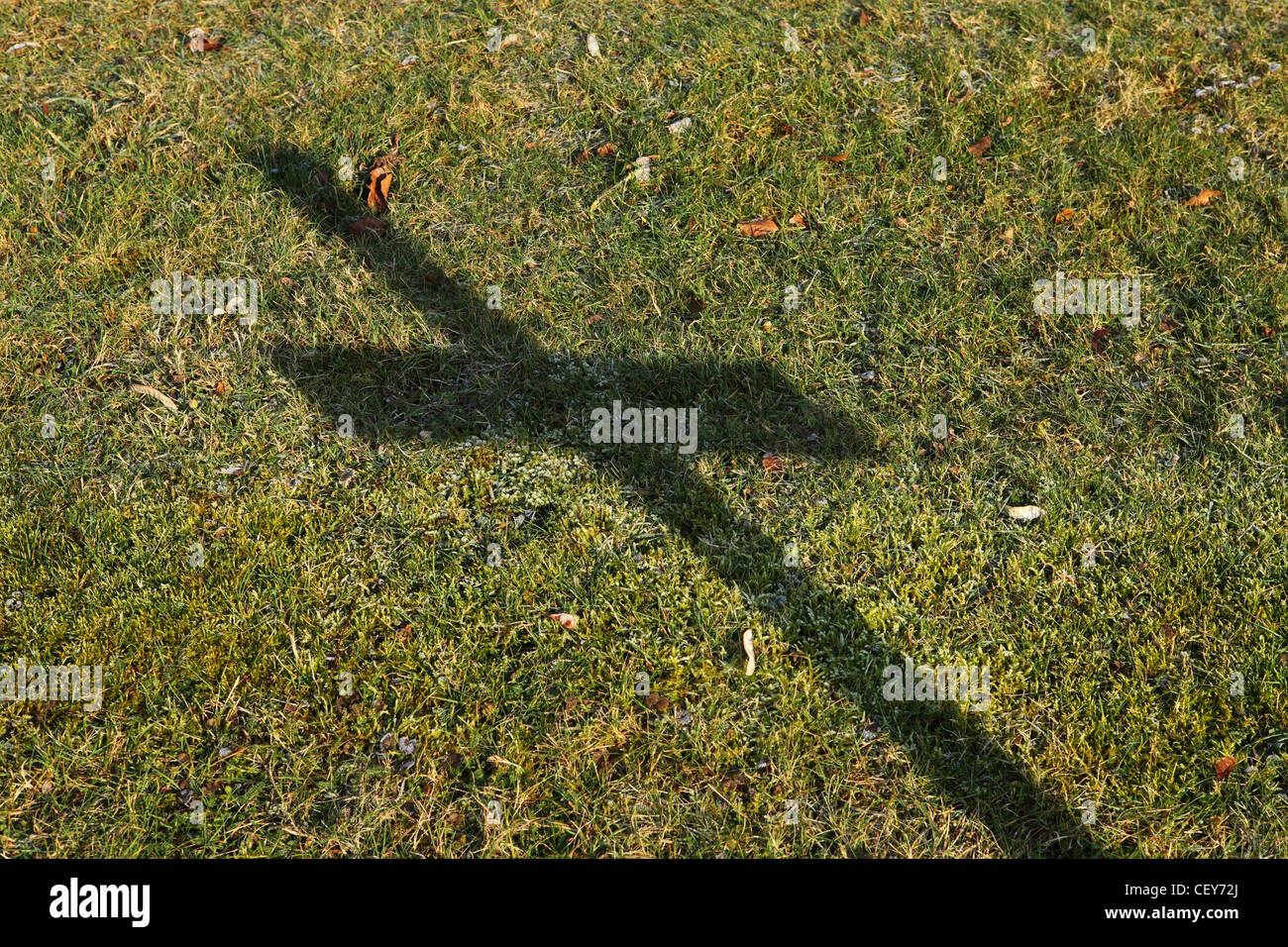 The shadow of a headstone of a German soldier at Neuville-Saint-Vaast ...