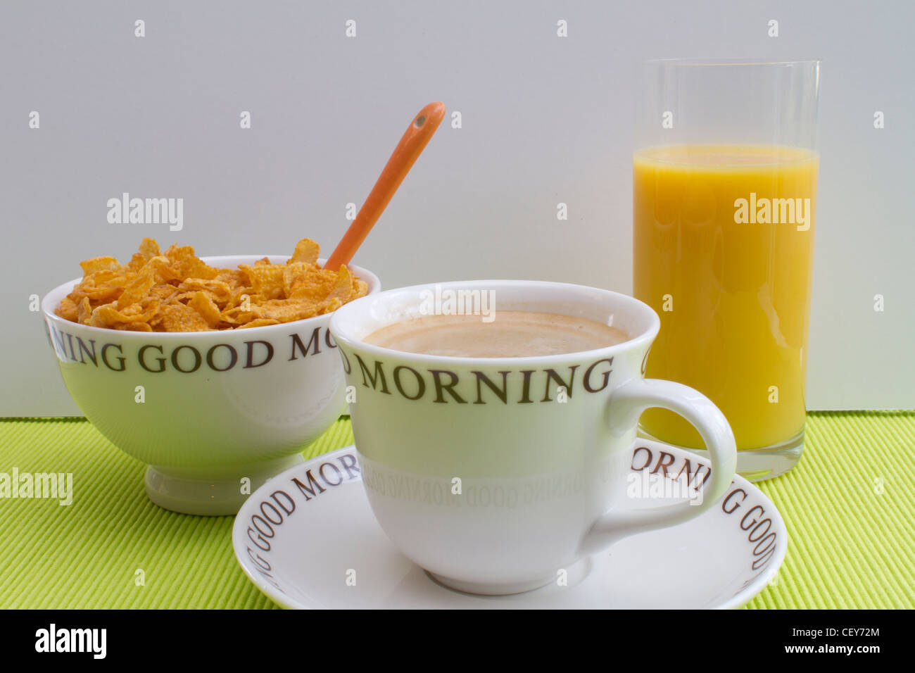 Good Morning Full Breakfast Stock Photo - Alamy