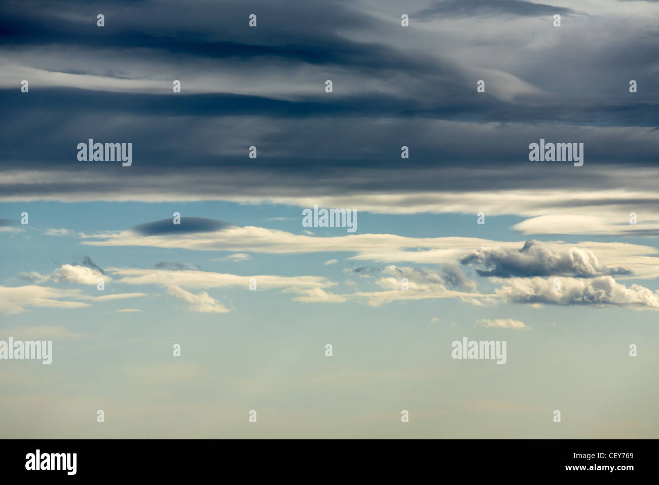 Strange clouds of an autumn day Stock Photo - Alamy