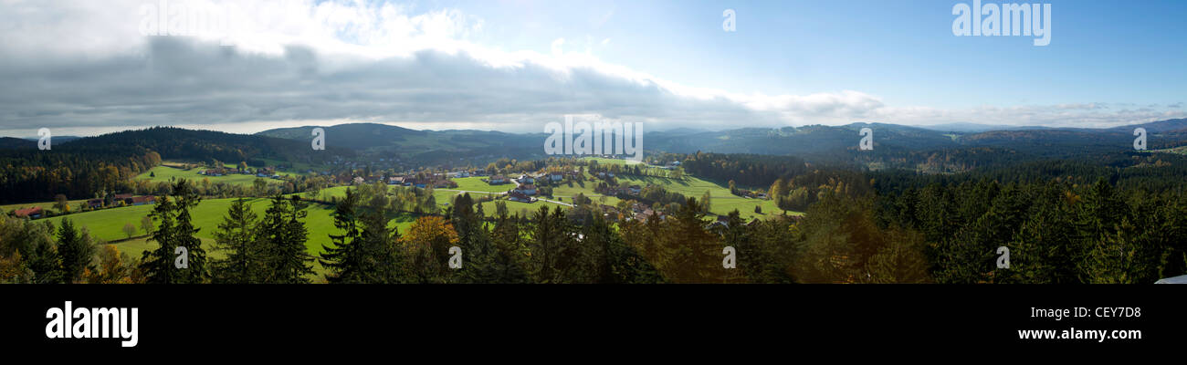 PANORAMA Wald forest green europe germany Stock Photo - Alamy