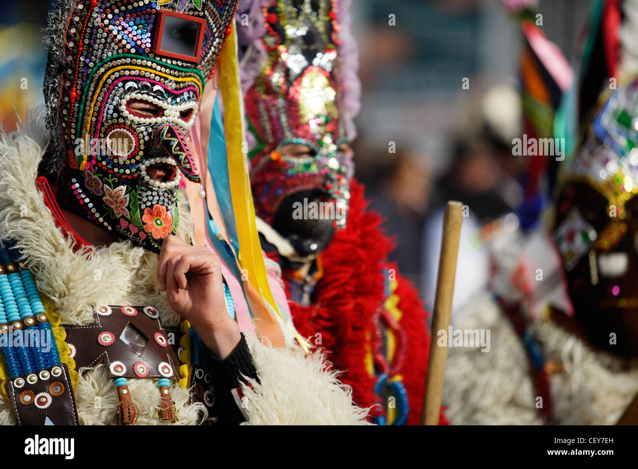 Kukeri traditional mask customs. Unique masquerade tradition from ...