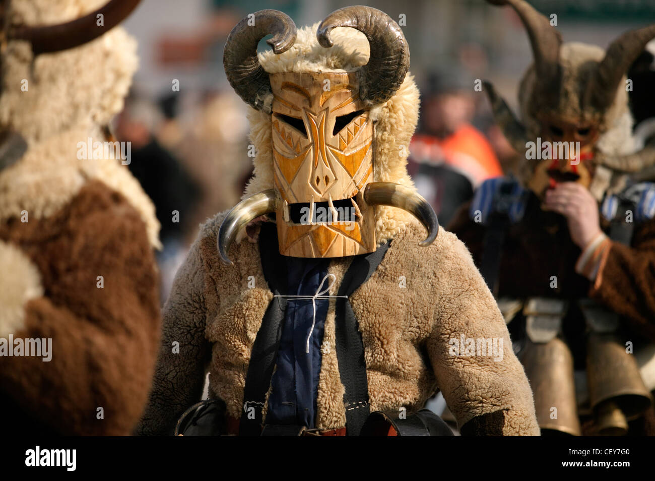 Kukeri traditional mask customs. Unique masquerade tradition from ...