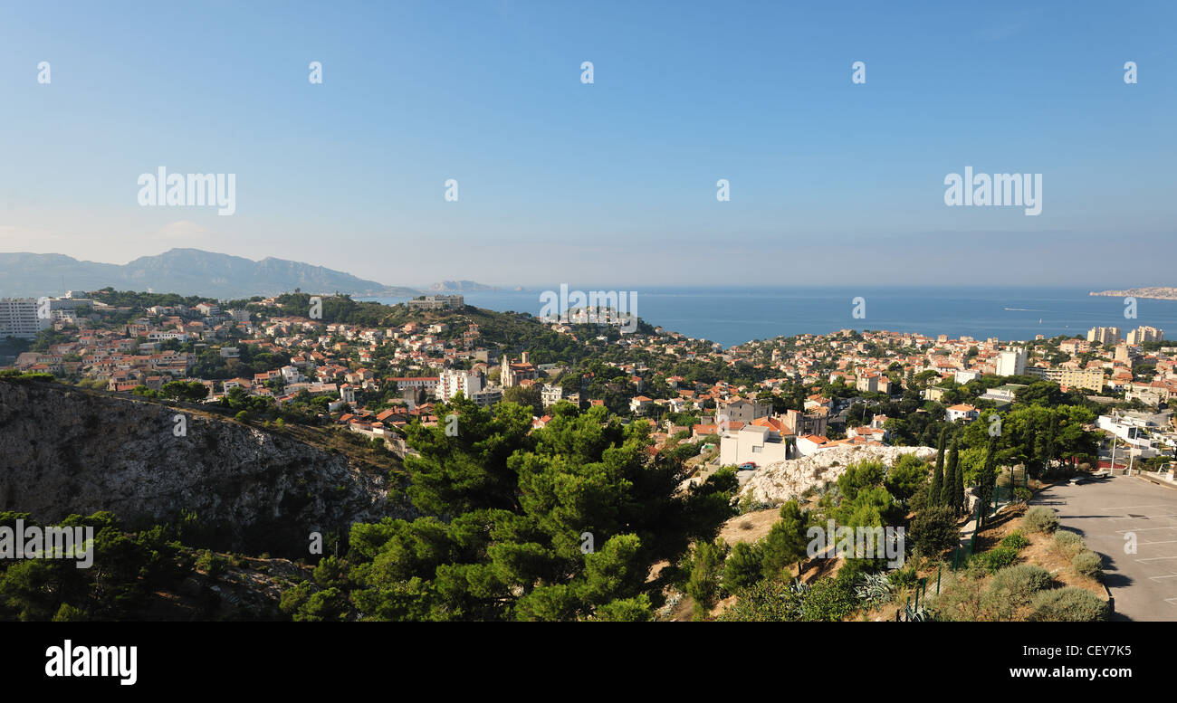 Overview of Marseille city, France Stock Photo - Alamy