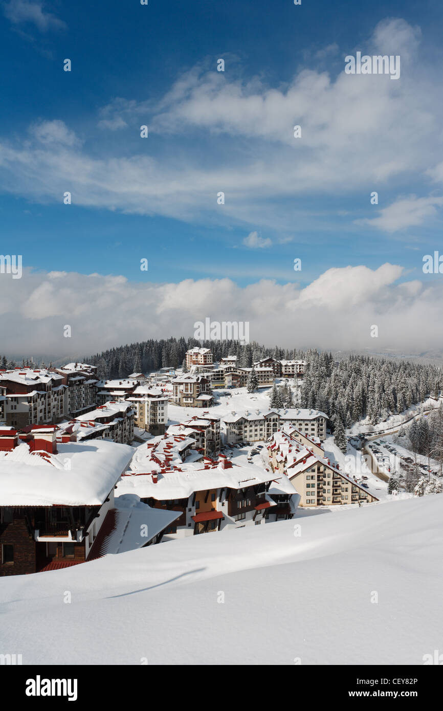 Pamporovo winter ski resort in Bulgaria Stock Photo - Alamy