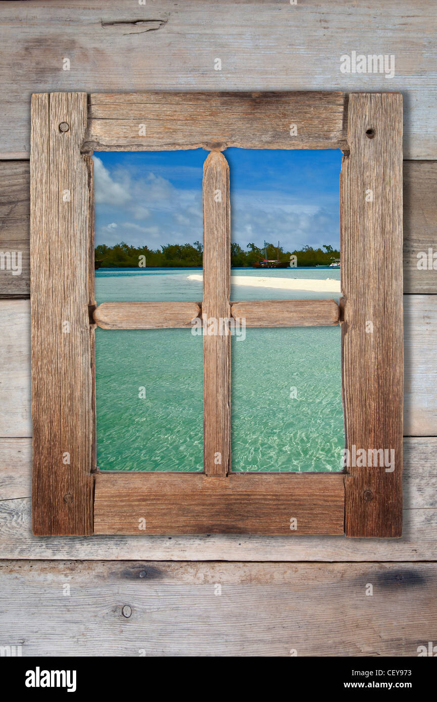Paradise window hi-res stock photography and images - Alamy