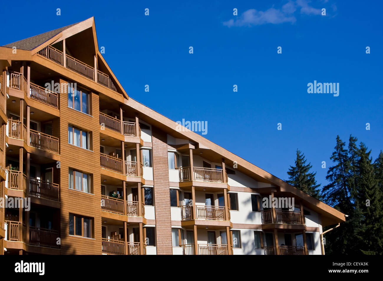 Building in the mountain Stock Photo - Alamy