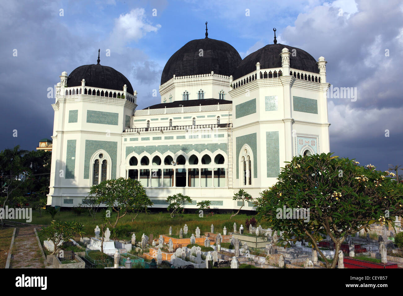 Mesjid Raya Mosque in Medan. Medan, North Sumatra, Sumatra, Indonesia ...