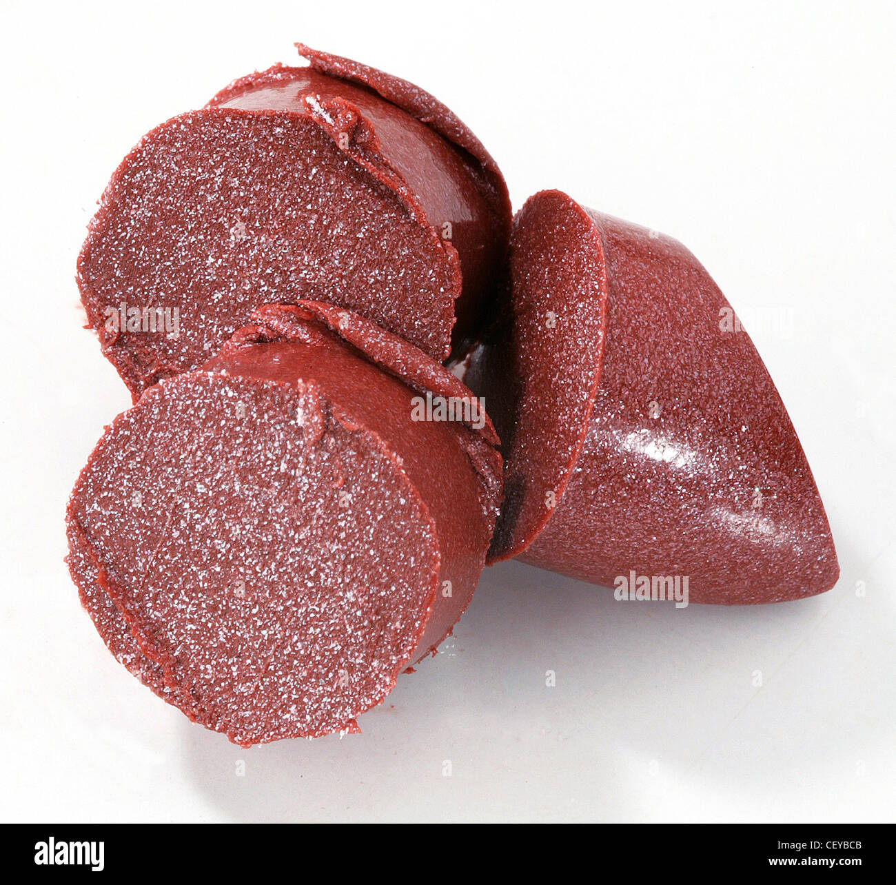 Three chunks of brown lipstick with silver glitter infused Stock Photo ...