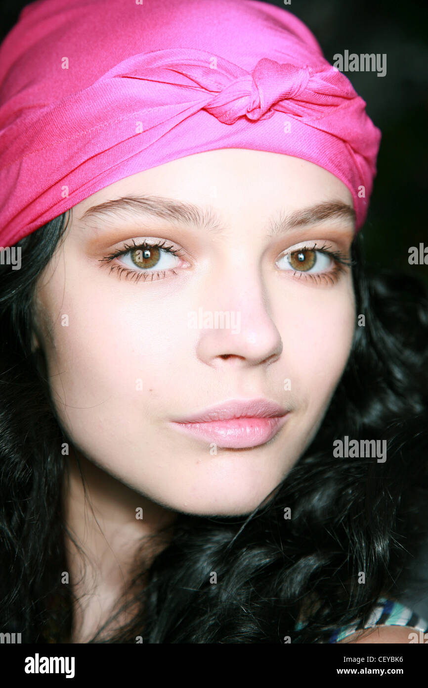 Sue Stemp New York Ready to Wear Spring Summer Head shot of dark haired ...