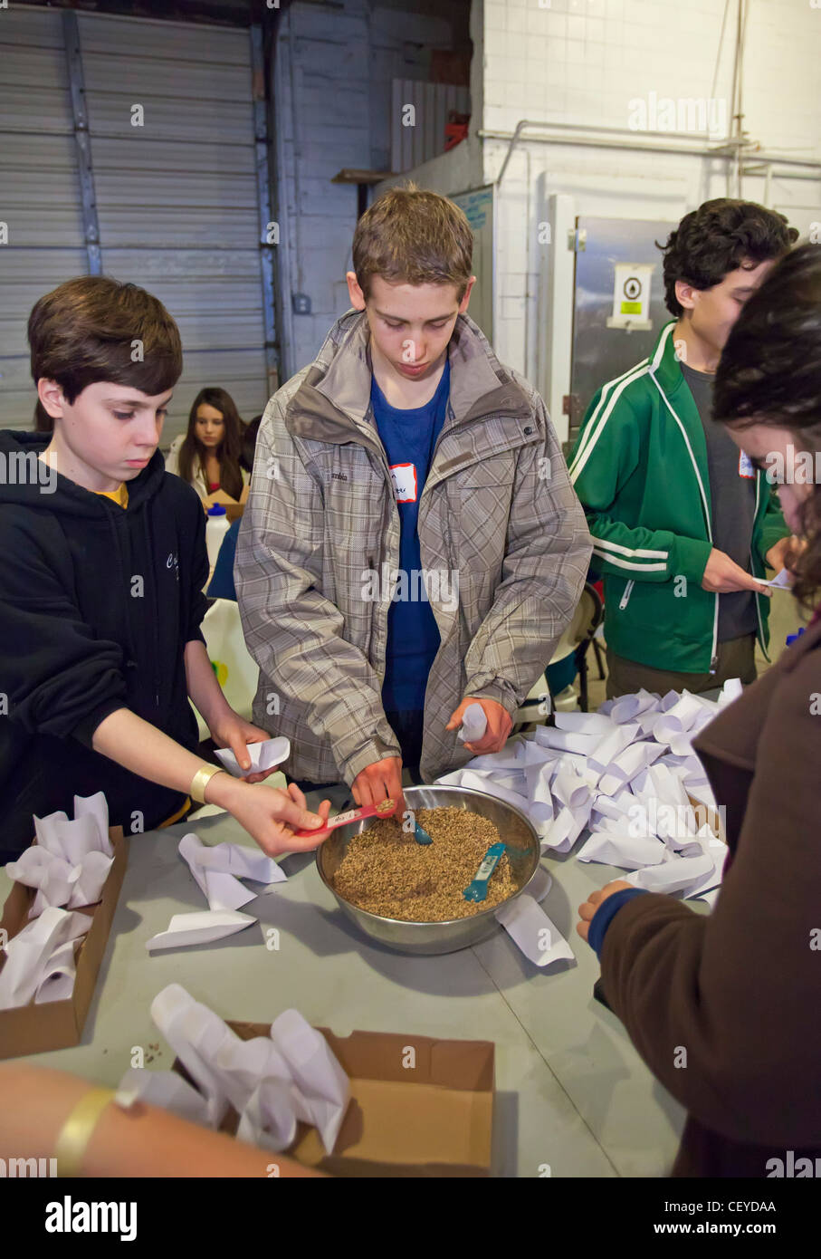 Volunteers Pack Seeds for Distribution to Community and Family Gardens ...