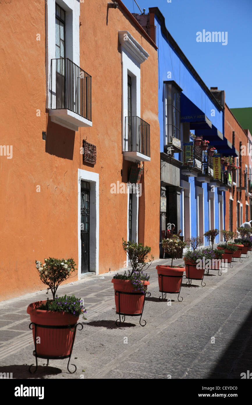 Colonial architecture, Puebla, Historic Center, Puebla State, Mexico ...