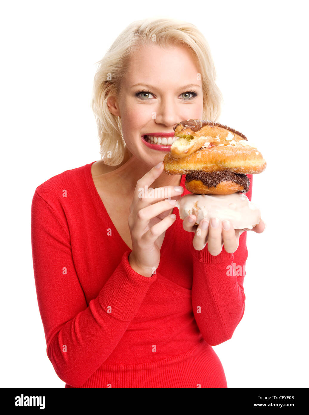 Woman with piled up hair hi-res stock photography and images - Alamy