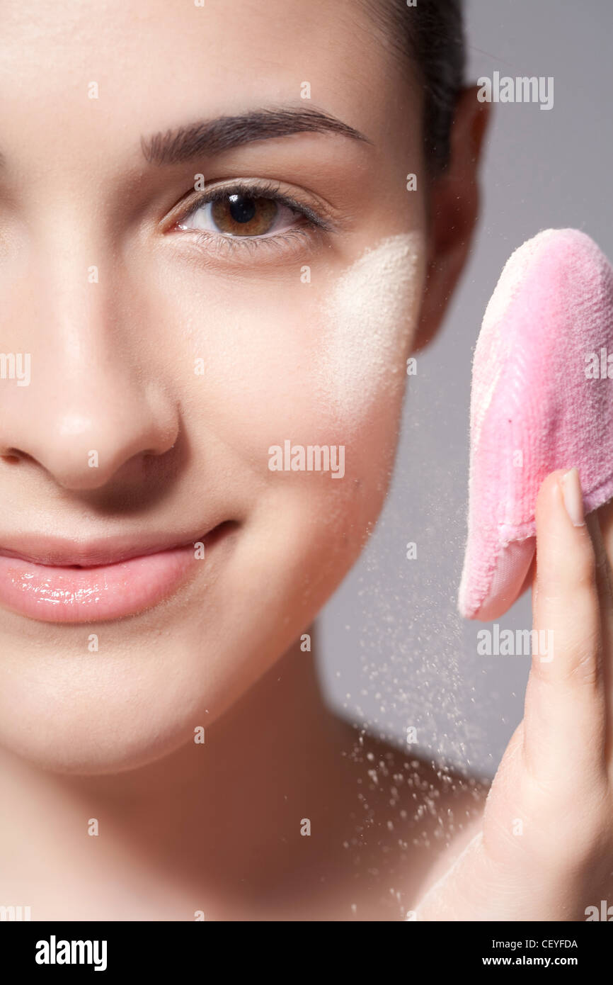 Step-by-Step Make Up Stock Photo - Alamy