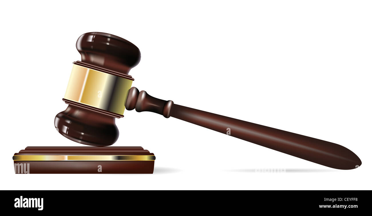 realistic judge gavel Stock Photo - Alamy