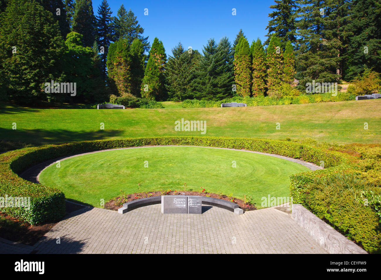garden of solace in the oregon vietnam veterans memorial; portland ...