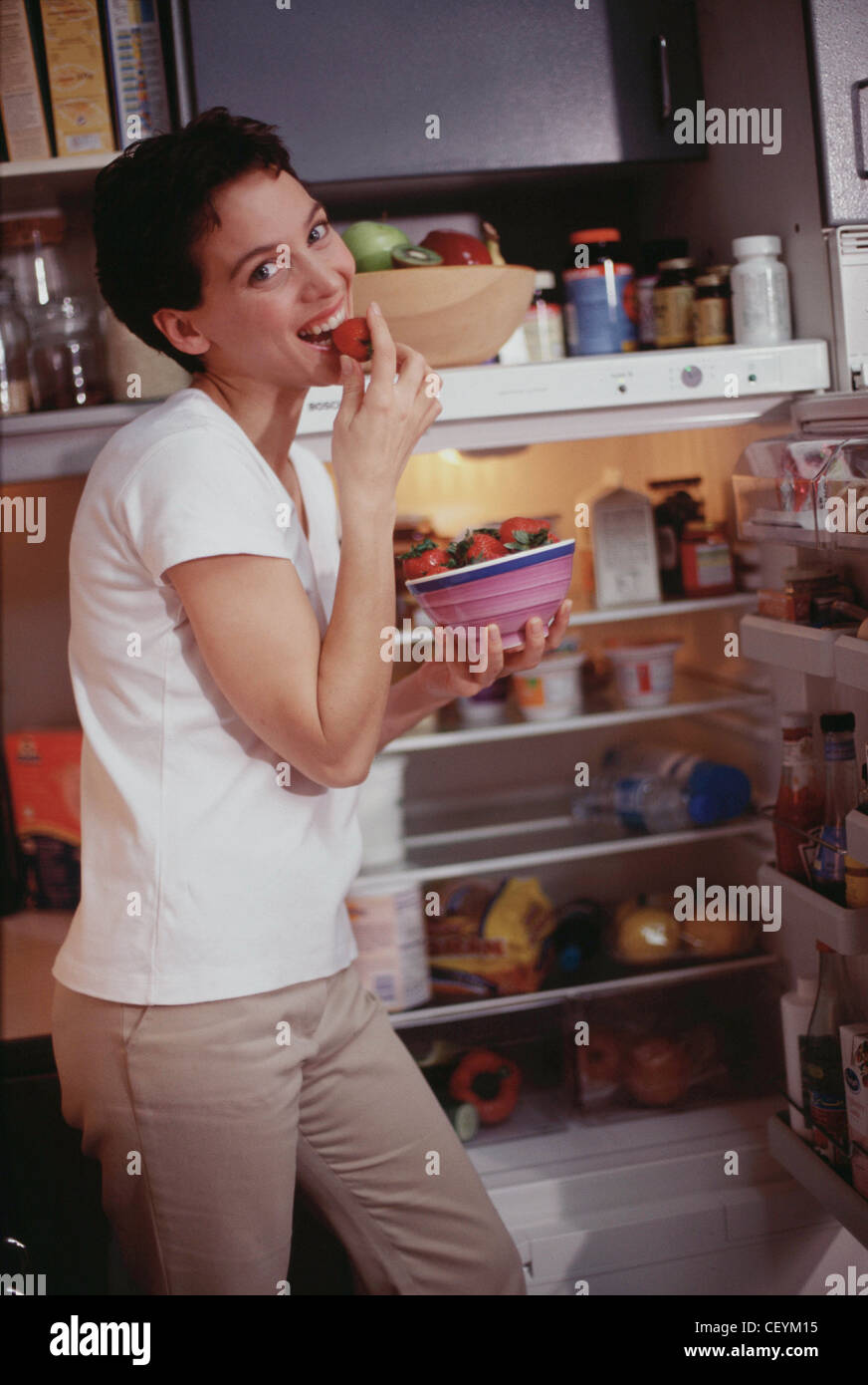 Strawberries in fridge hi-res stock photography and images - Alamy
