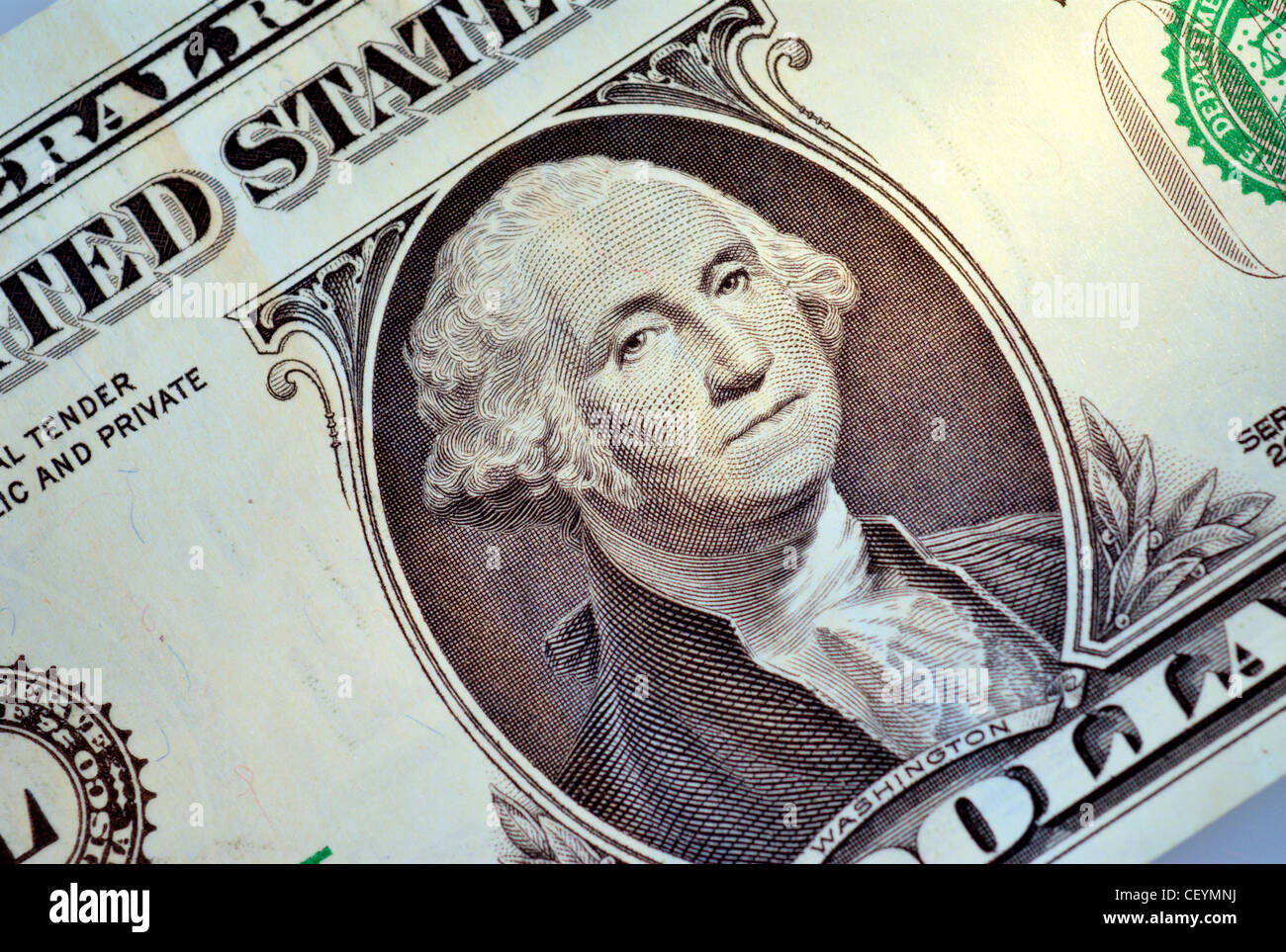 1 dollar bill george washington hi-res stock photography and images - Alamy