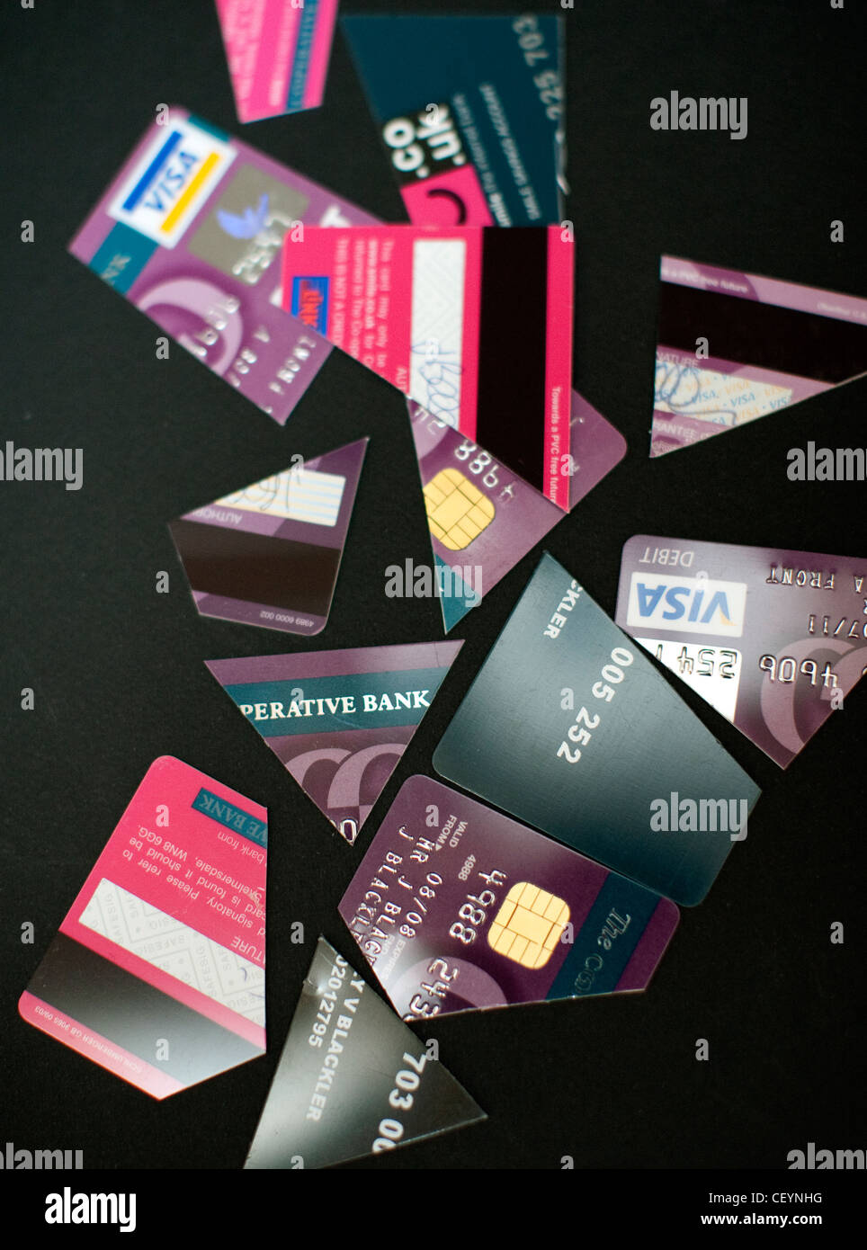 Cut up bank card hi-res stock photography and images - Alamy